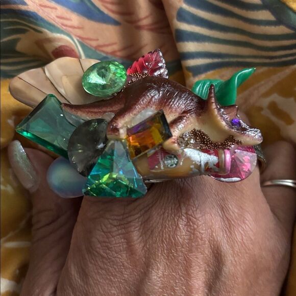 Jewelry | Wendygell Colorful Dinosaur Statement Ring | Poshmark